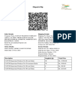 Dispatch Sheet | PDF