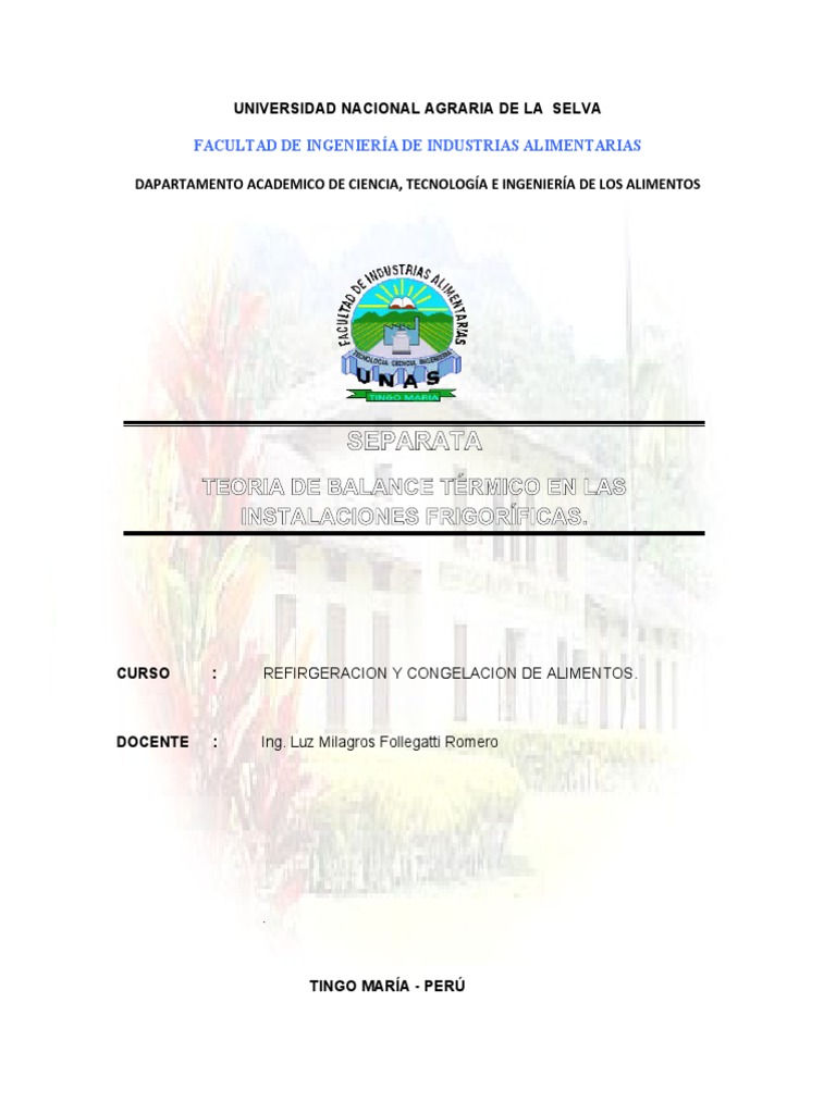 Teoria Casoj Practico de de Balance Termico | PDF | Calor ...