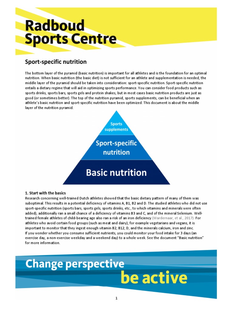 Sport Nutrition for Athletes | PDF | Sports Nutrition | Carbohydrates
