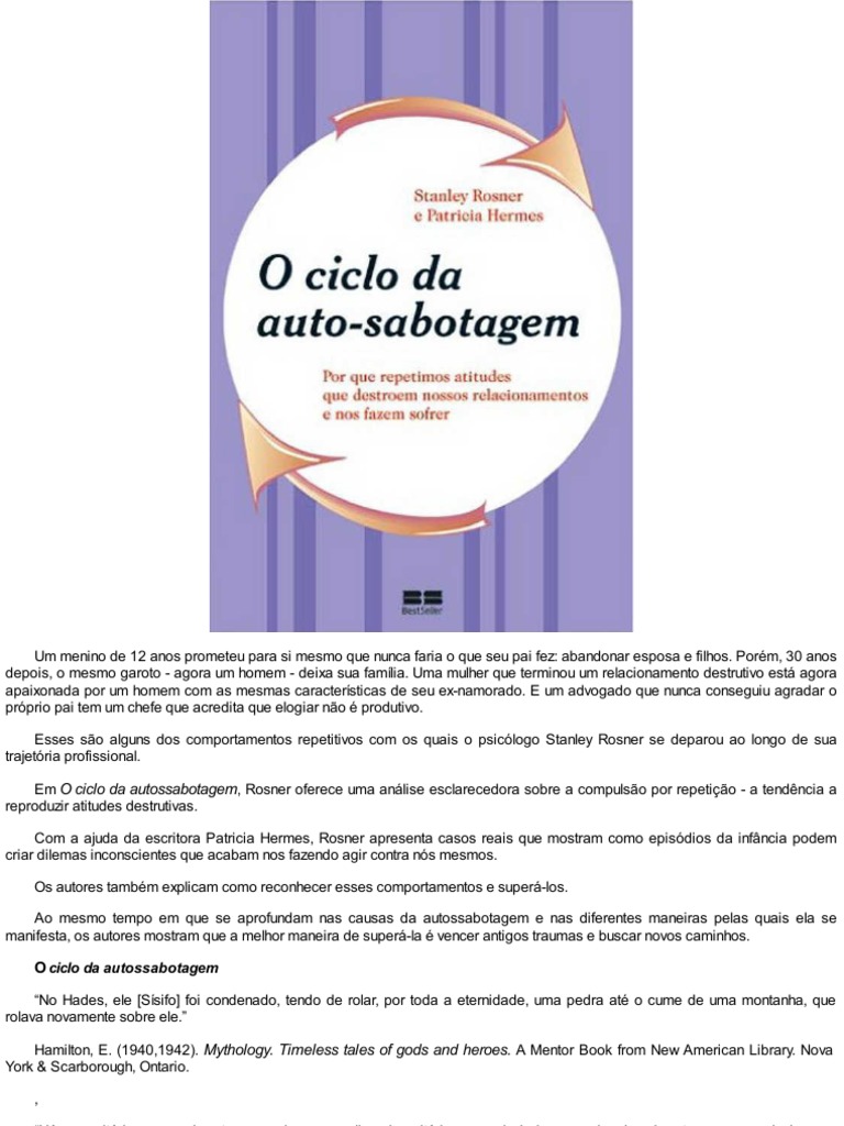 O Ciclo Da Autossabotagem | PDF