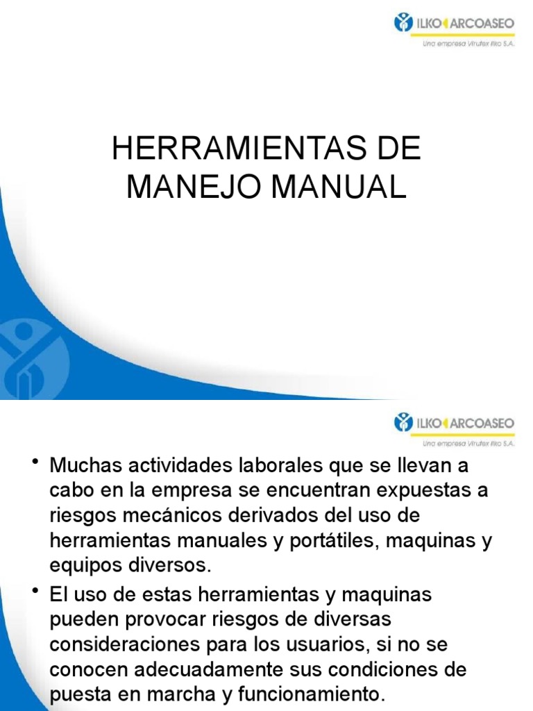 Herramientas de Manejo Manual | PDF | Tornillo | Bienes manufacturados
