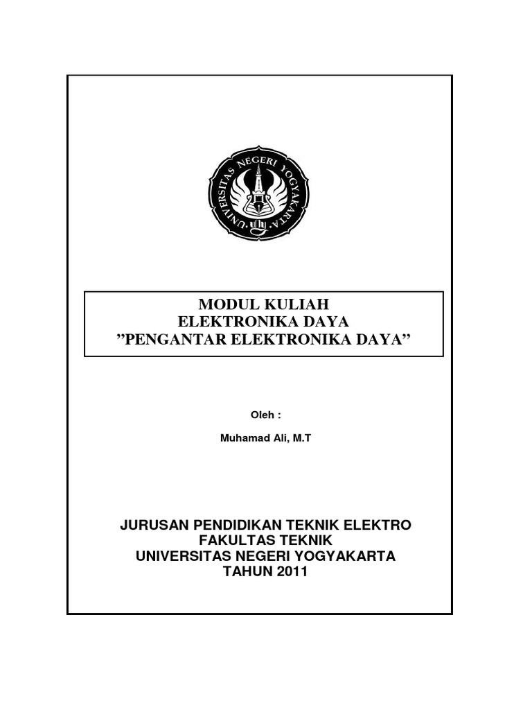 Modul Elektronika Daya UNY | PDF
