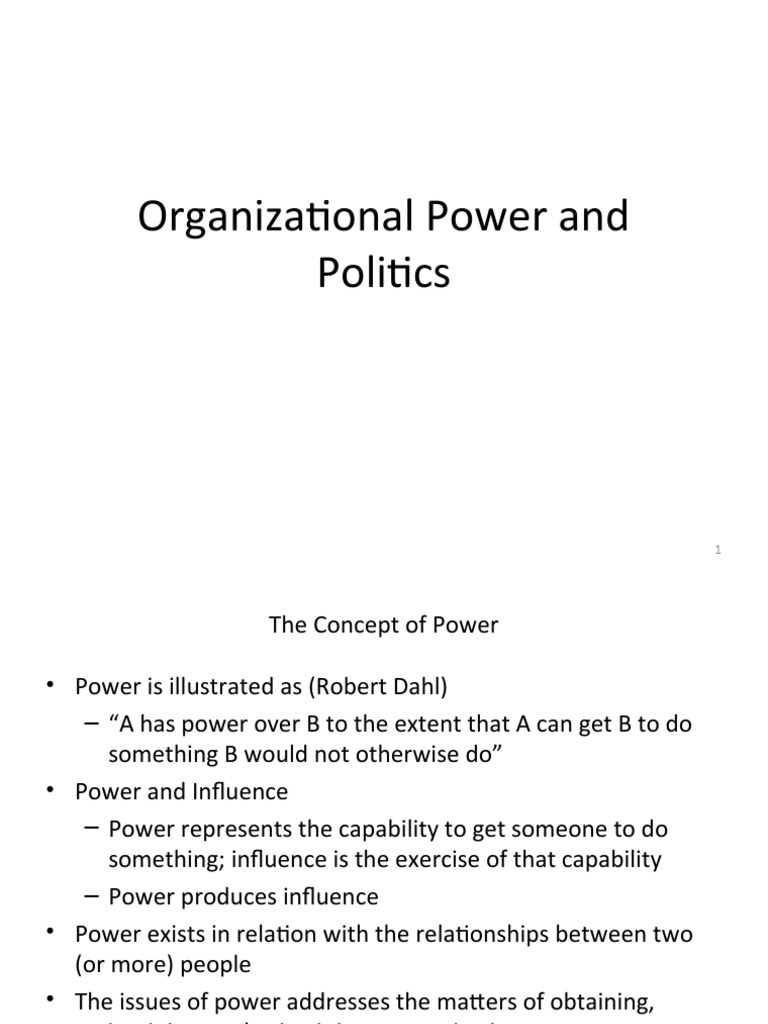 Understanding Organizational Power Dynamics | PDF | Power (Social And ...