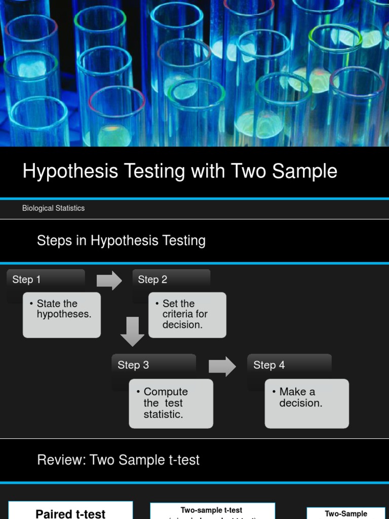 Two Sample T-Test | PDF | Student's T Test | Research Methods