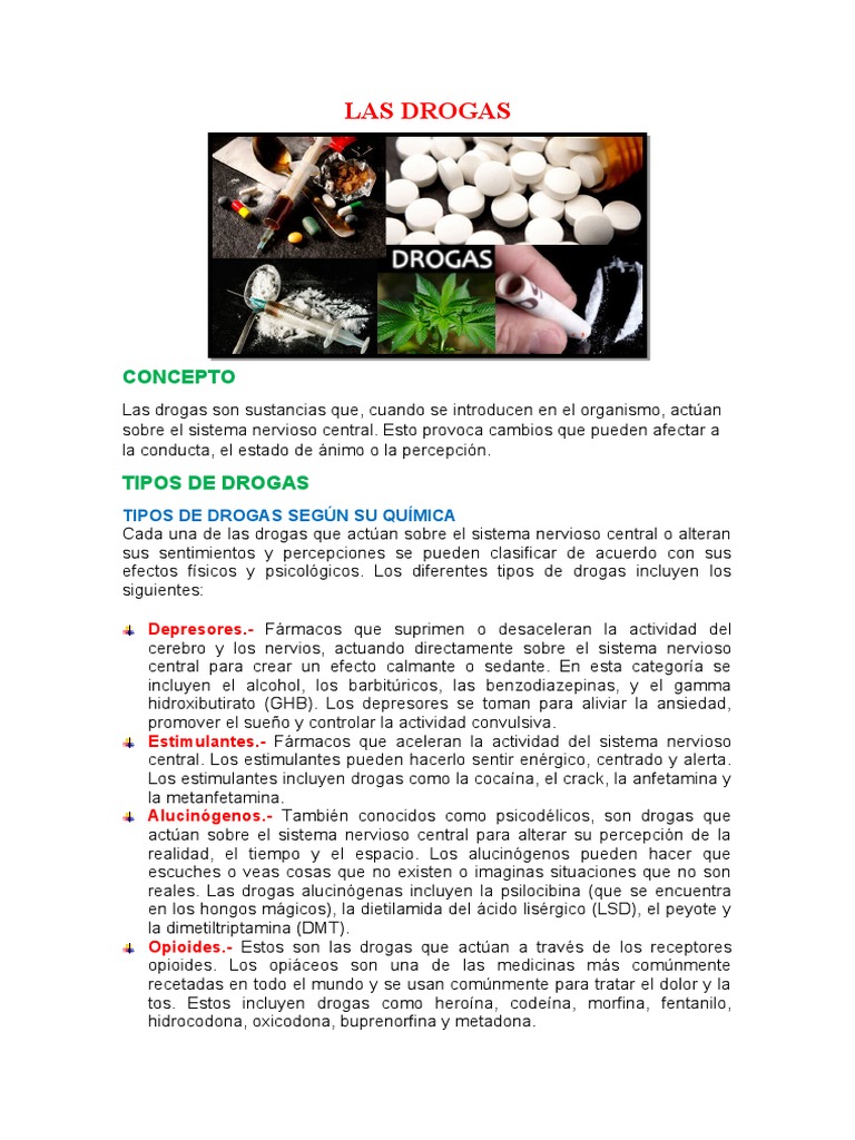 Las Drogas | PDF | Drogas | La dependencia de sustancias