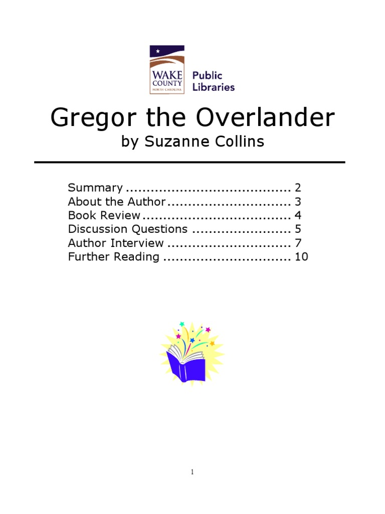 Gregor the Overlander Summary | PDF | Children's Fantasy Novels ...