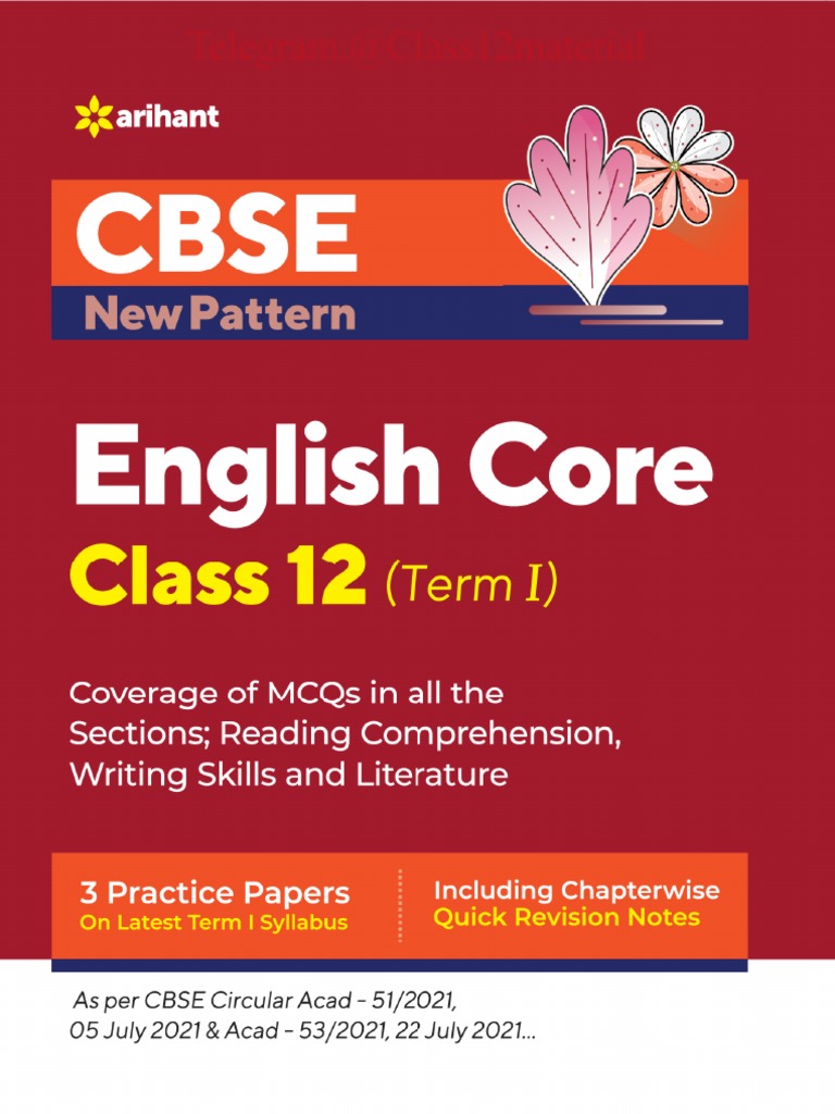 Arihant English Core MCQs Term 1 | PDF