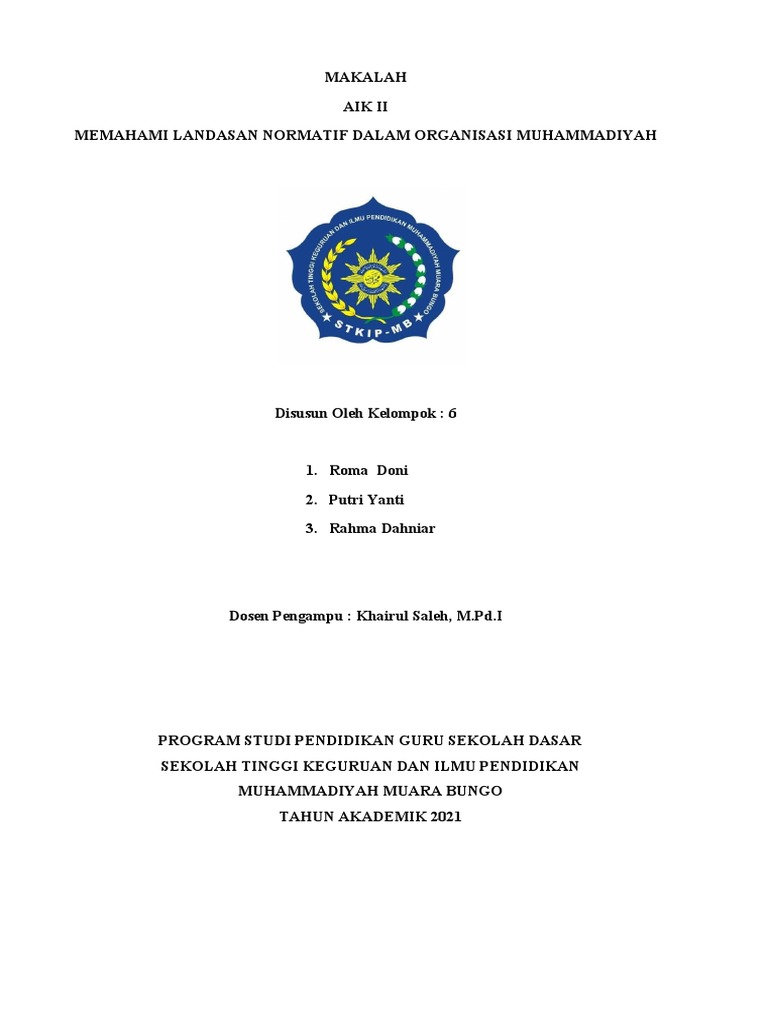 Makalah Aik Ii Kel. 6 | PDF