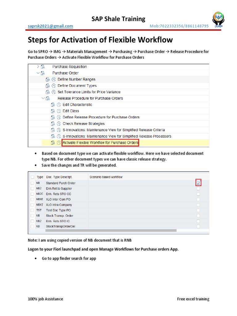 Activate Flexible Workflow for PO | PDF | Computing | Computer Science