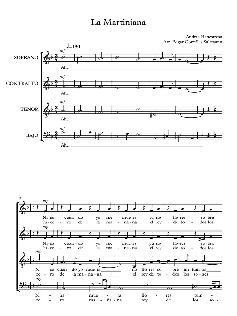 La Martiniana - Partitura Completa | PDF