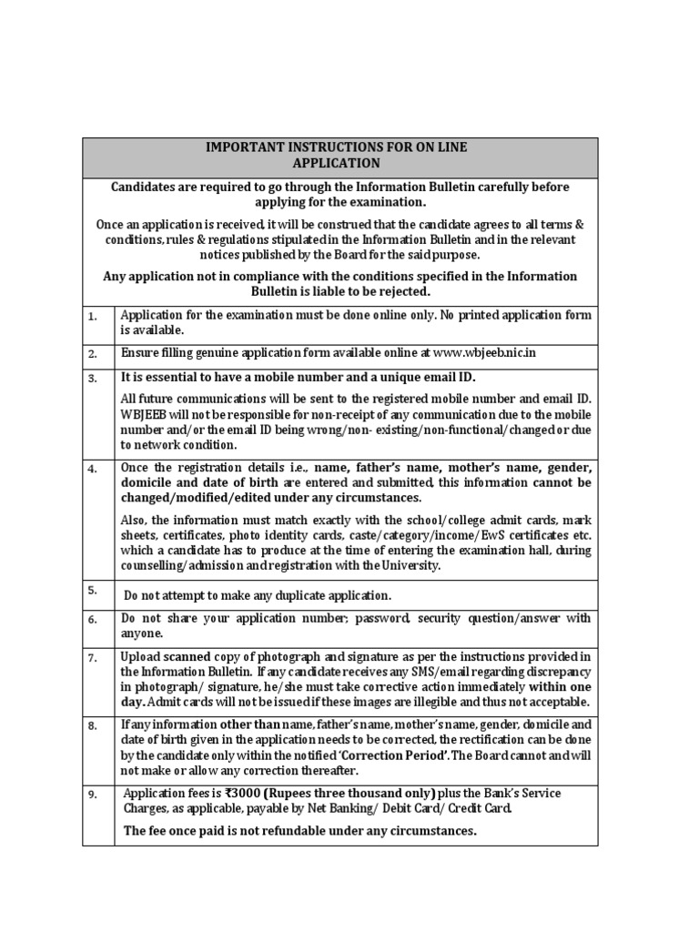 Important Instructions JEMScN | PDF | Banks | Identity Document