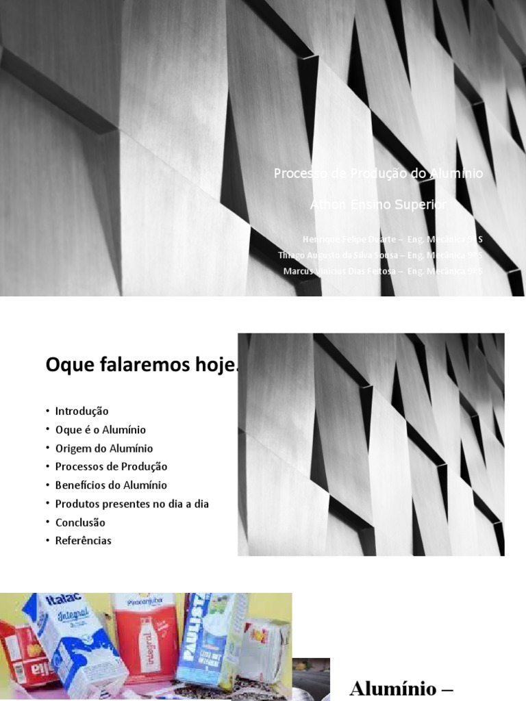 Processo de Produção do Alumínio | PDF | Alumínio | Química