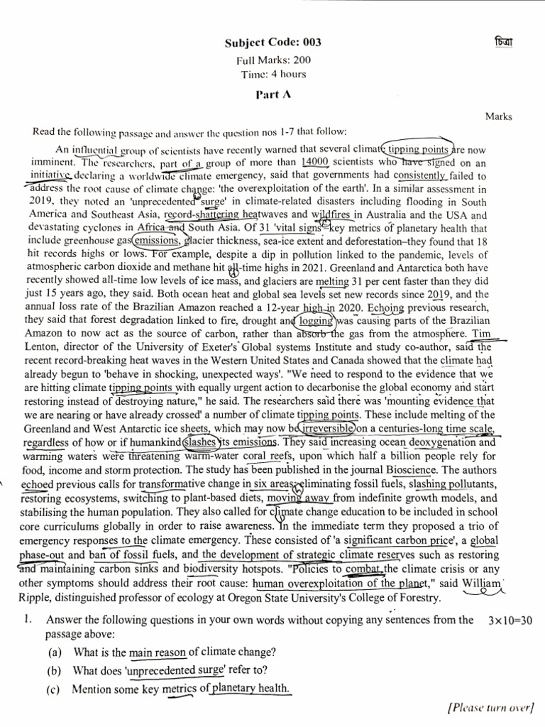 41 BCS Written Question English | PDF