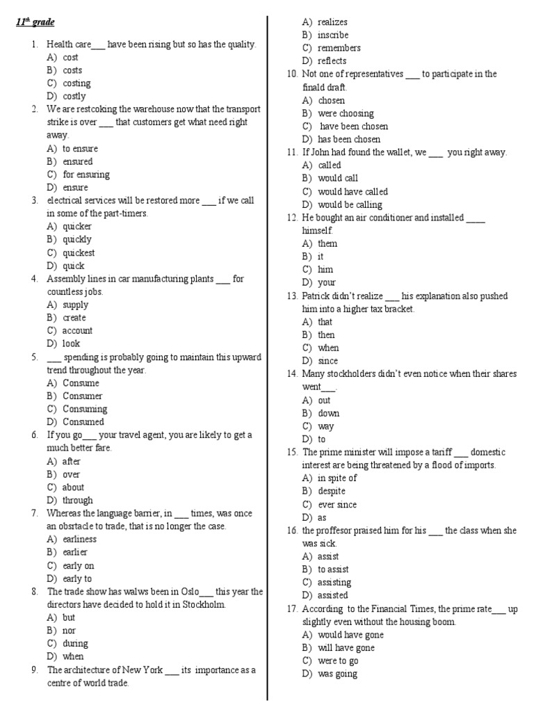 11 Grade | PDF | Economies