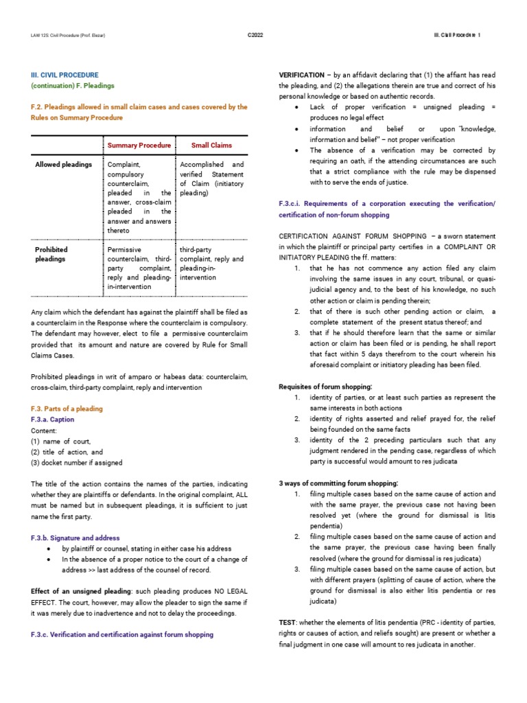 03.2 CIVPRO Rules 7-22 | PDF | Affidavit | Pleading