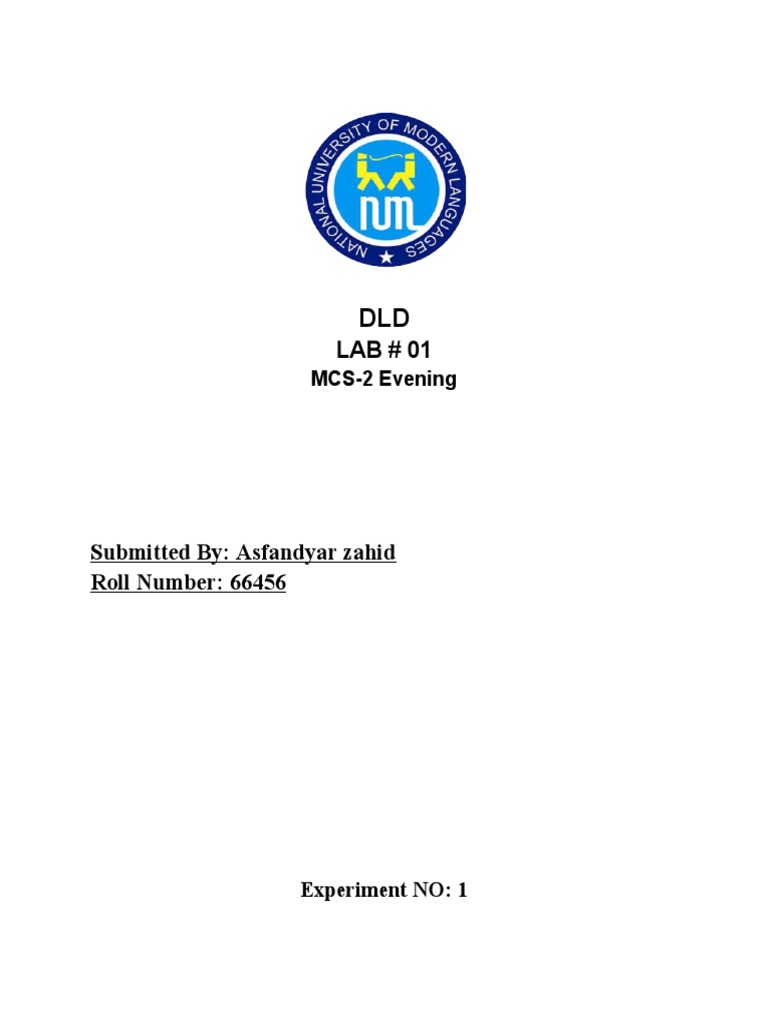 DLD Assignment 1 | PDF | Integrated Circuit | Wire