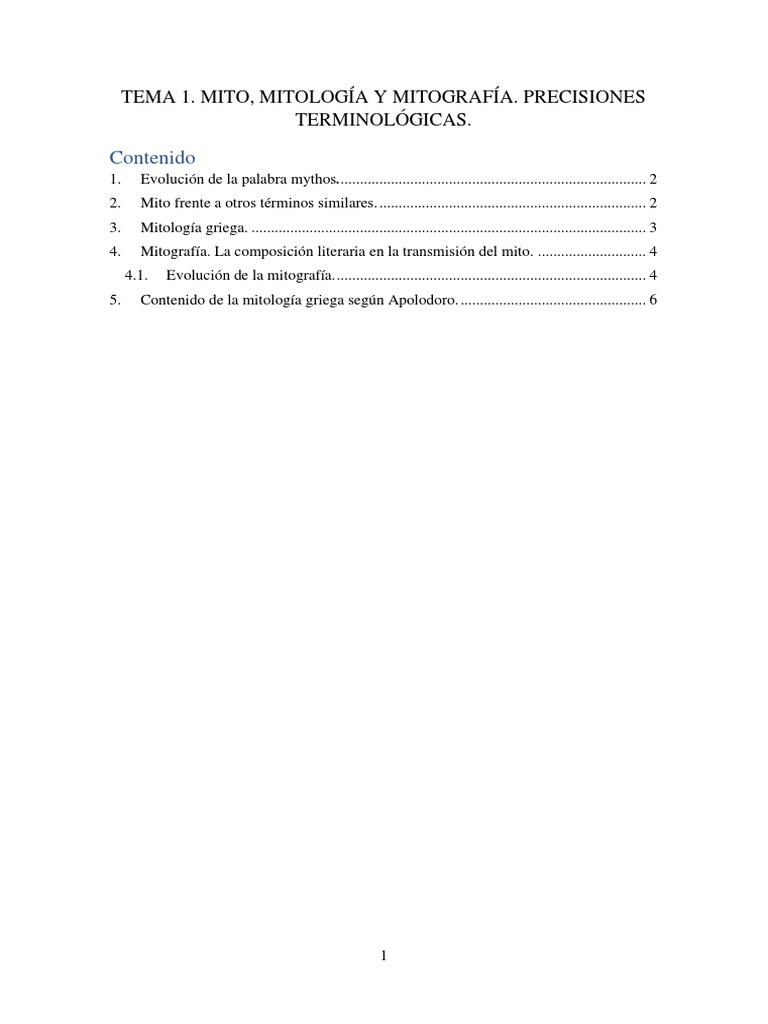 Mito, Mitología y Mitografia | PDF | Mitología griega | Homero