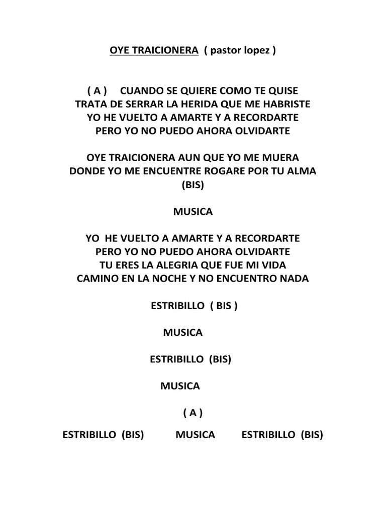 Oye Traicionera | PDF | Poesía | Clásicos