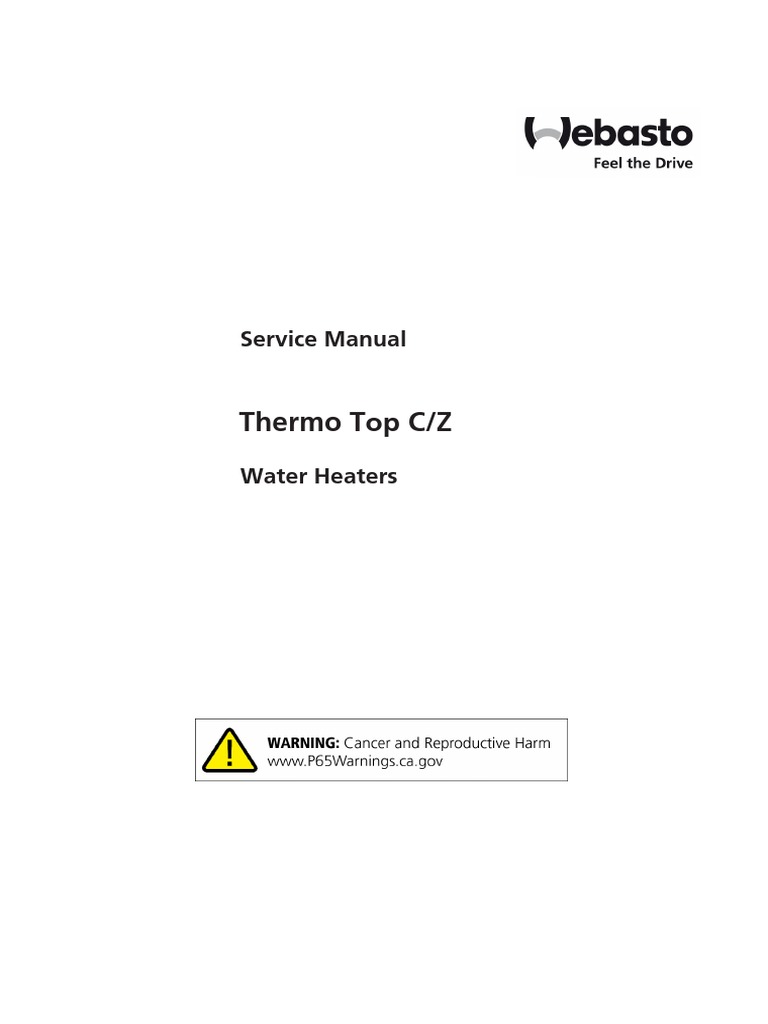 Thermo Top C/Z: Service Manual | PDF | Combustion | Diesel Engine