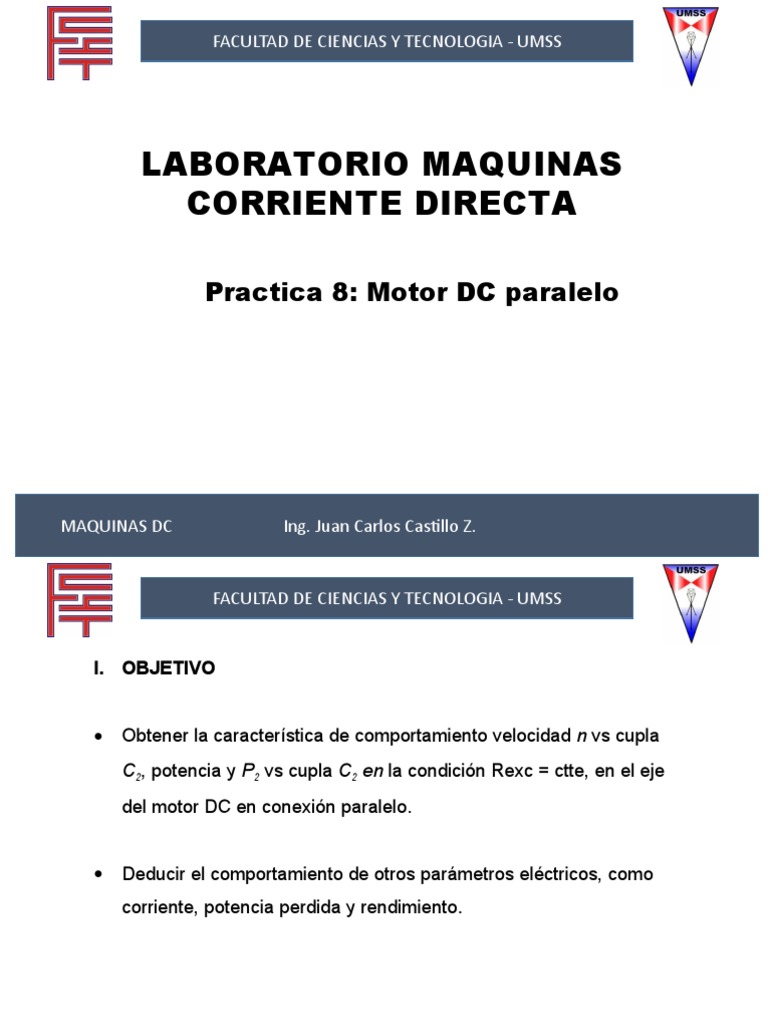 Presentacion P8 Motor DC Shunt | PDF