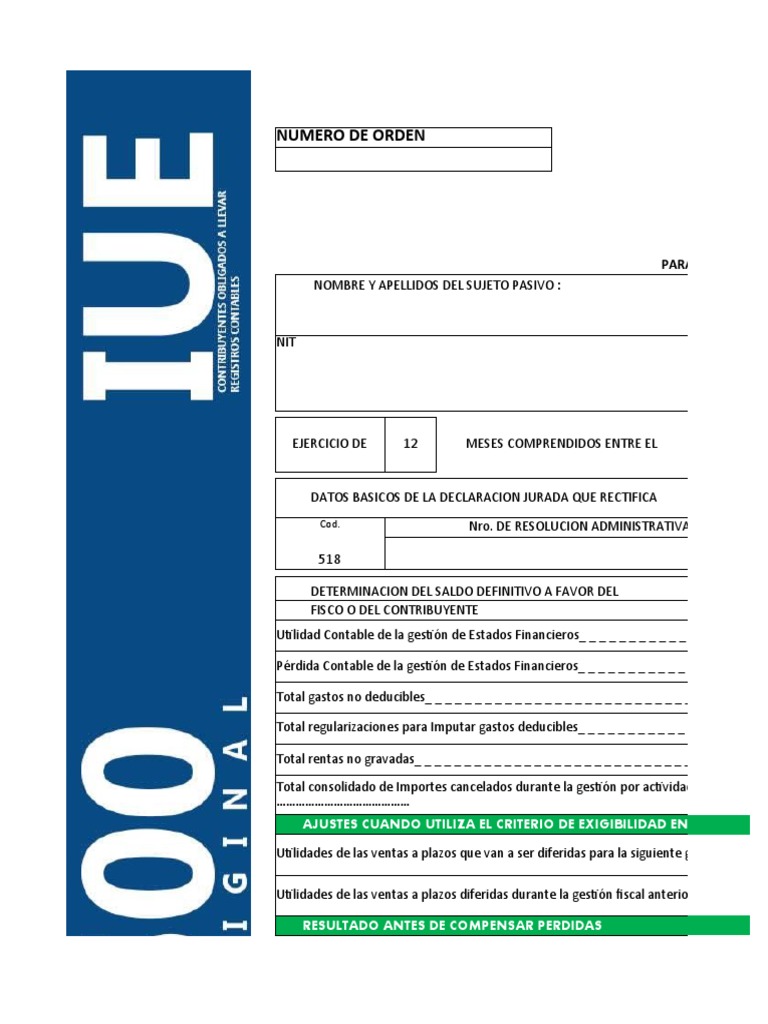 Formulario 500 Iue Simulador | PDF | Contabilidad | Impuestos