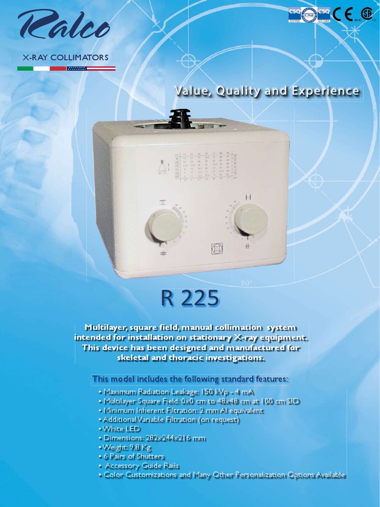 R225 Brochure | PDF | X Ray | Electromagnetism