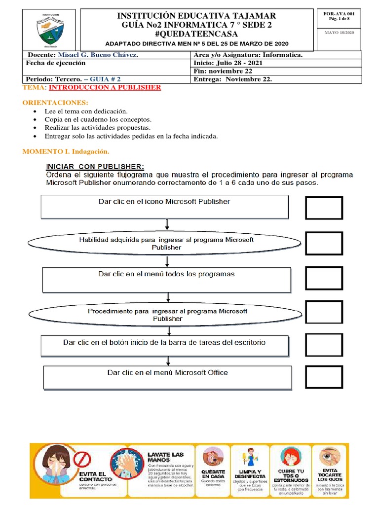 Guia 2 - Informatica 7mo - Periodo 3 - SEDE 2 | PDF