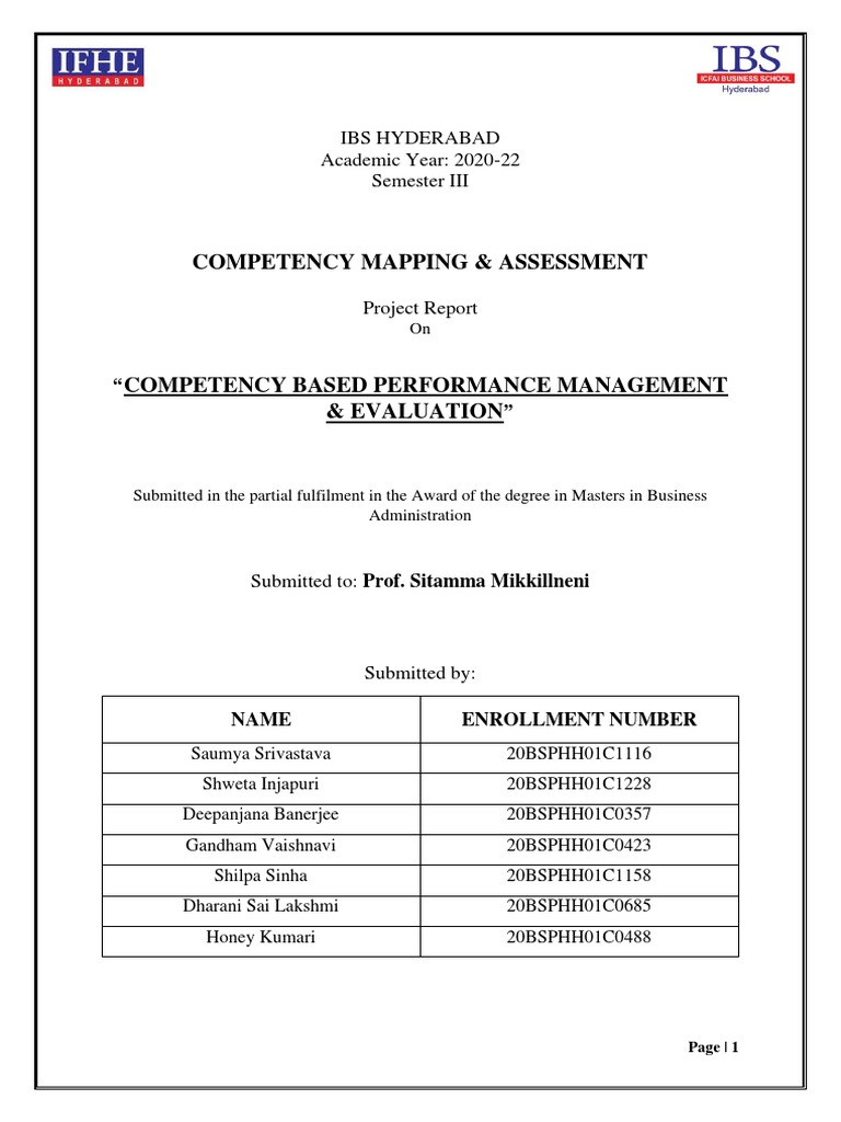 Competency Based Performance Management & Evaluation | PDF | Competence ...