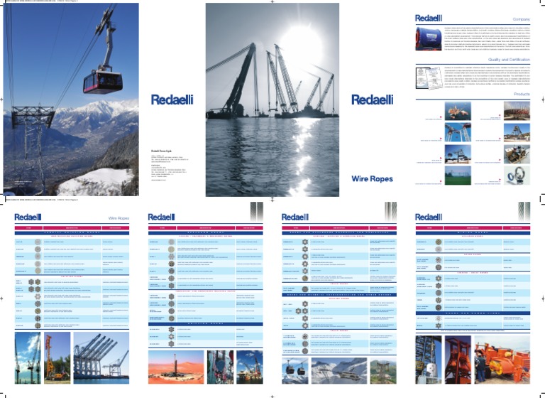 Redaelli Brochure Wire Ropes - en | PDF | Rope | Wire