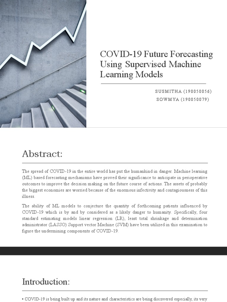COVID-19 Future Forecasting Using Supervised Machine Learning Models | Download Free PDF ...