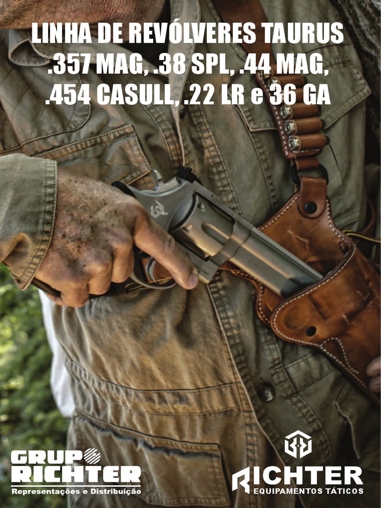 Catalogo de Revolveres Taurus 2021 para MG | PDF | Calibre | Revólver