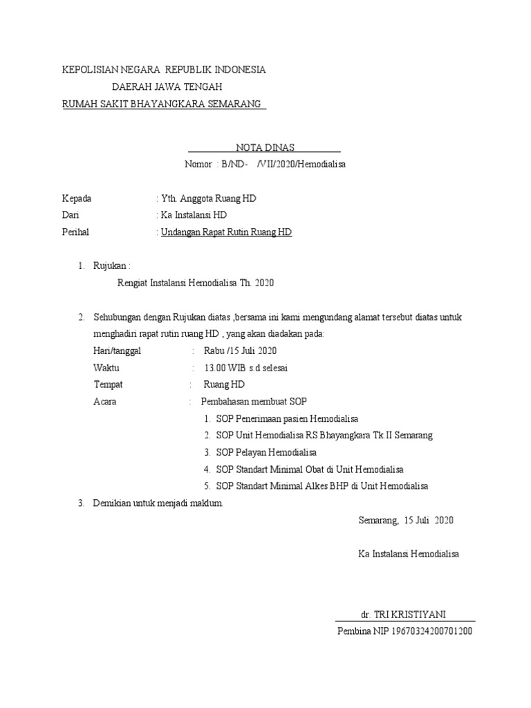 Undangan Rapat HD | PDF