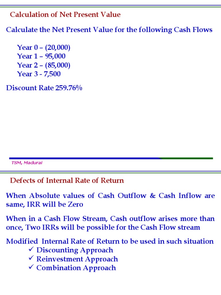 01 NPV vs. IRR | PDF | Internal Rate Of Return | Net Present Value