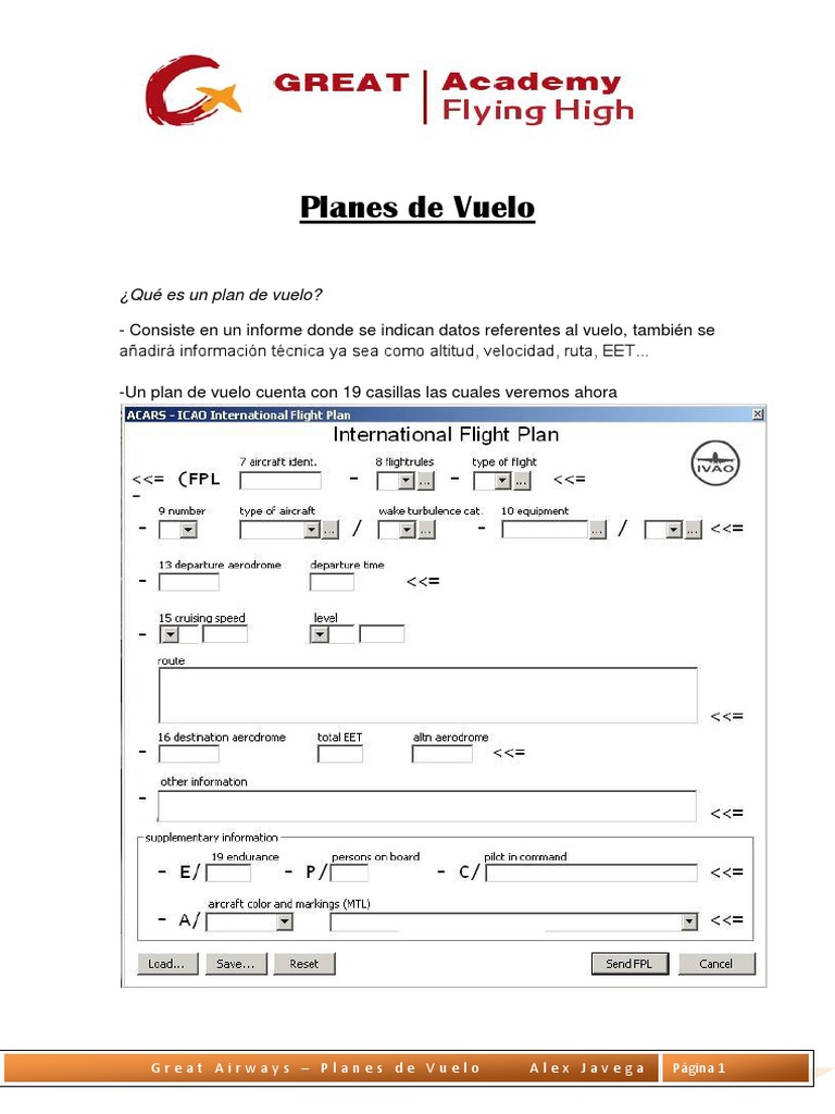Planes de Vuelo | PDF | Reglas de vuelo por instrumentos | Aeronave