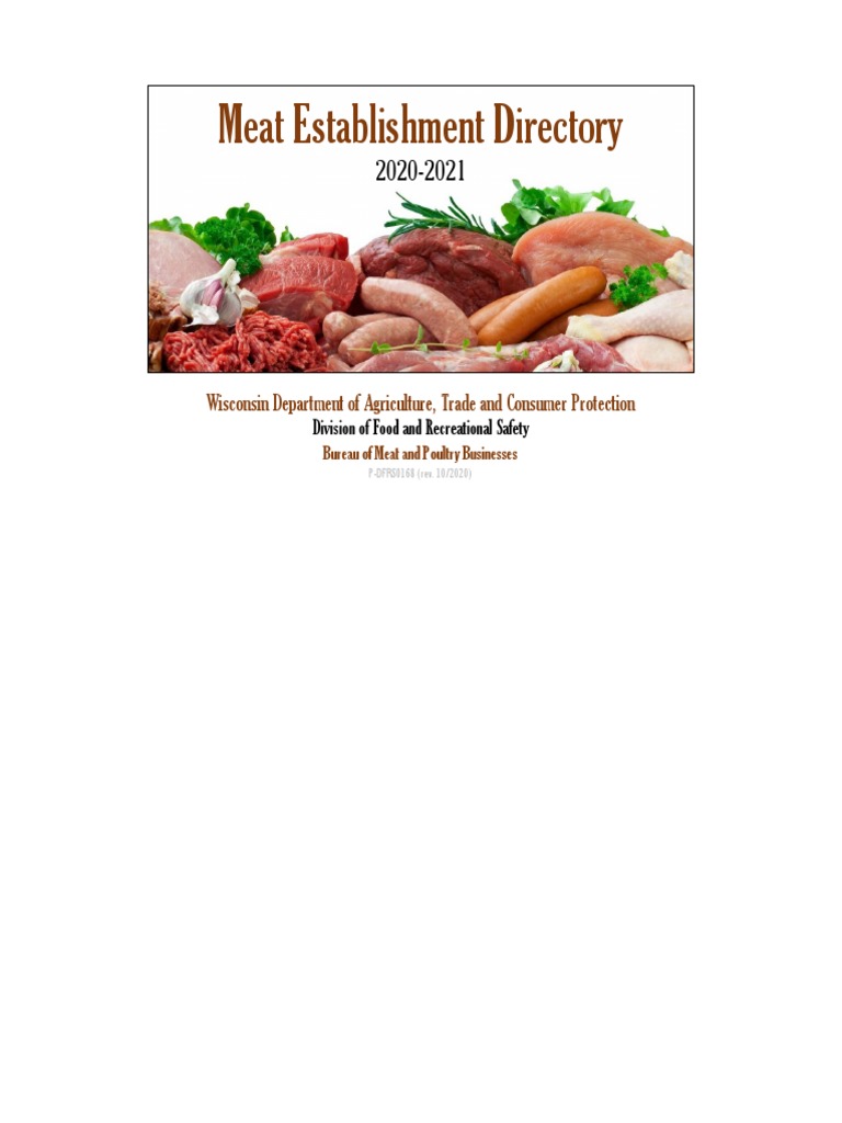 Meat Establishment Directory | PDF | Animal Slaughter | Meat