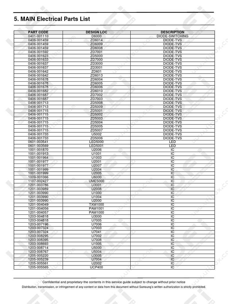 Electrical Part List | Download Free PDF | Computing