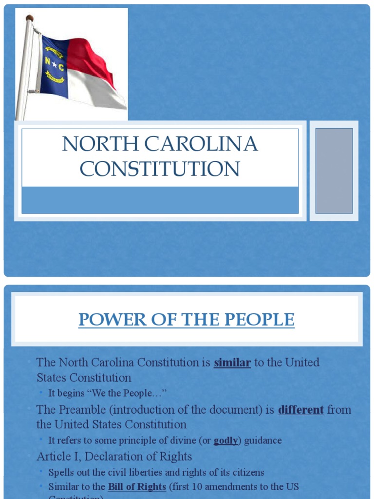 NC Constitution Explained | PDF | Constitution | United States House Of ...