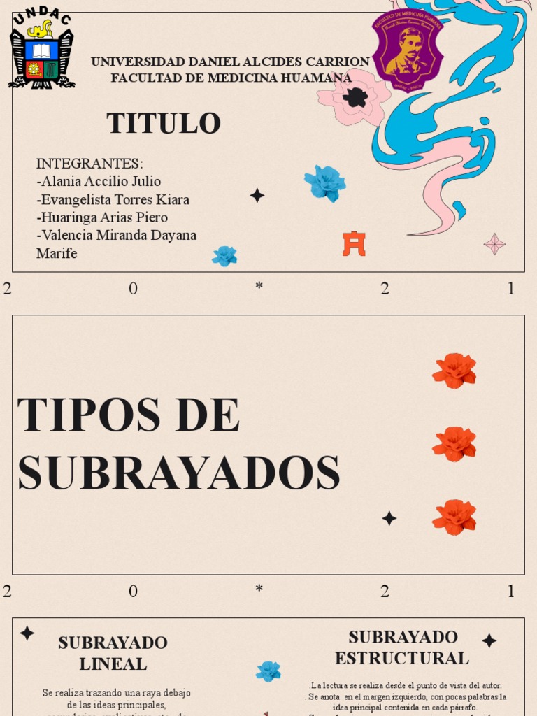 Tipos de Subrayado | PDF