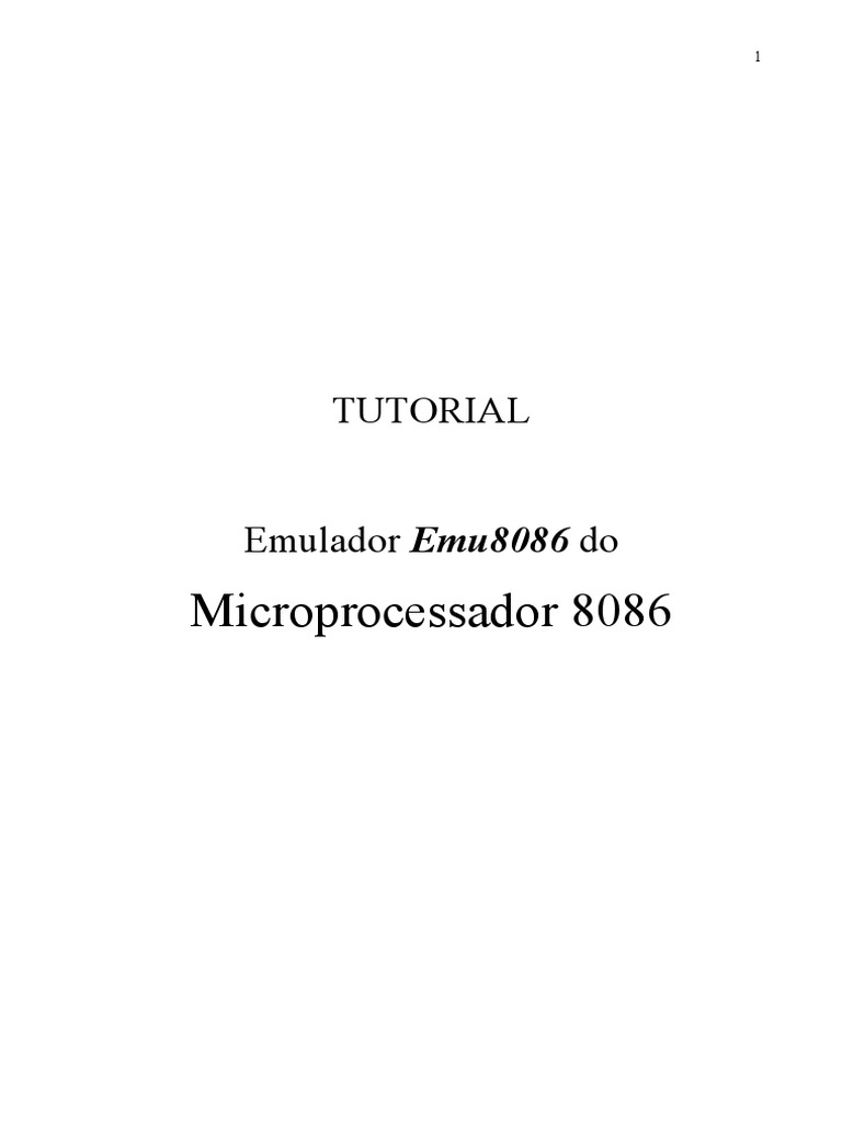 Tutorial Emu8086 | PDF | Assembly Language | Subroutine