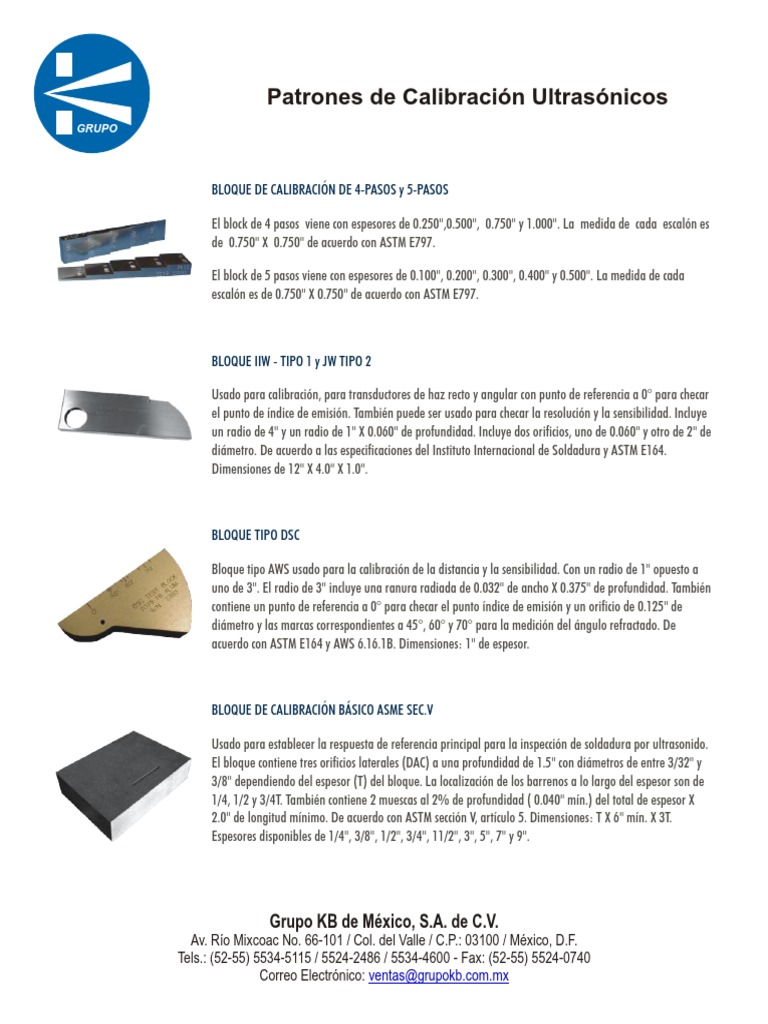 Blo Ques | PDF | Calibración | Metrología
