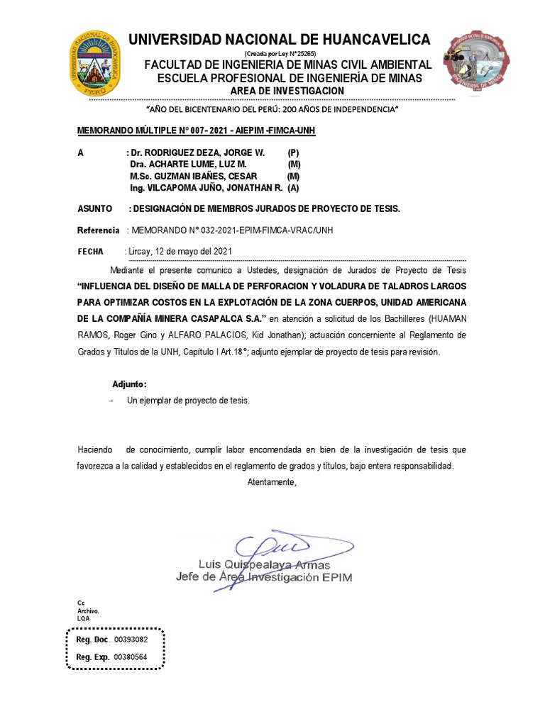 Memorando Múltiple | PDF