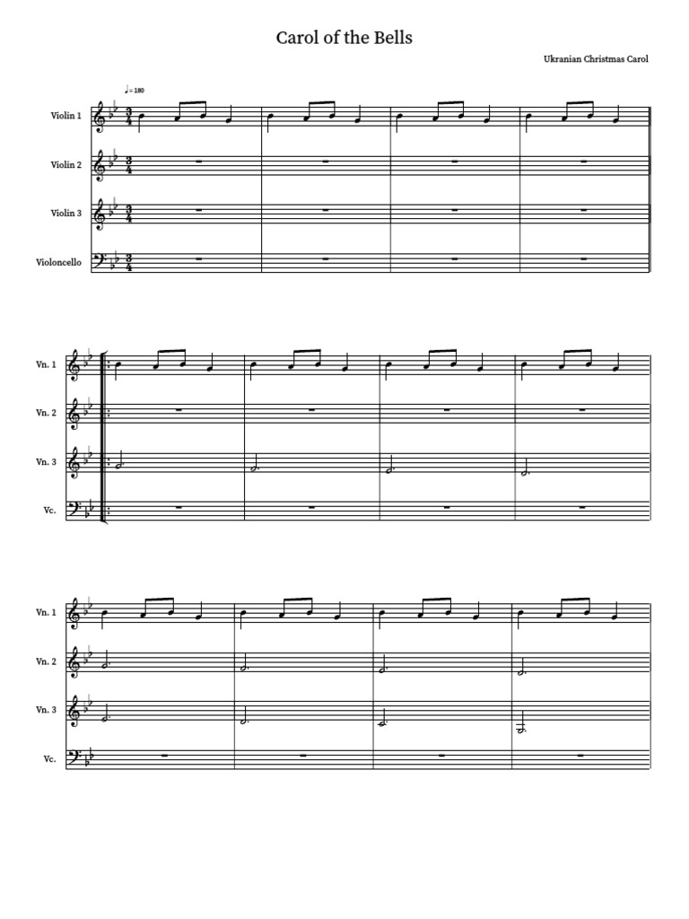 Carol of The Bells | PDF