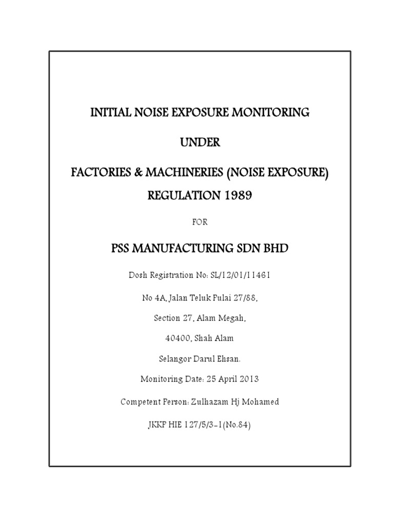 Full Report - Noise Monitoring | PDF | Noise | Qualia