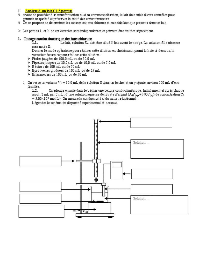 Analyse D | PDF | Chimie | Titrage