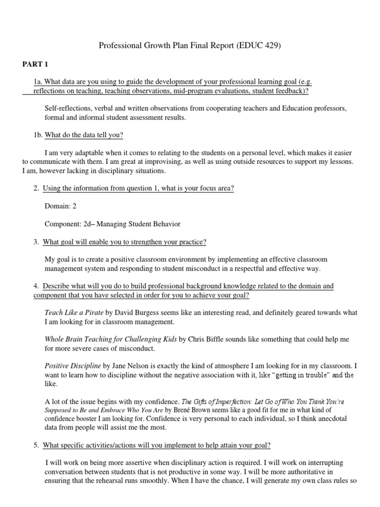 Megan Mcaleer PGP | PDF | Classroom Management | Teachers