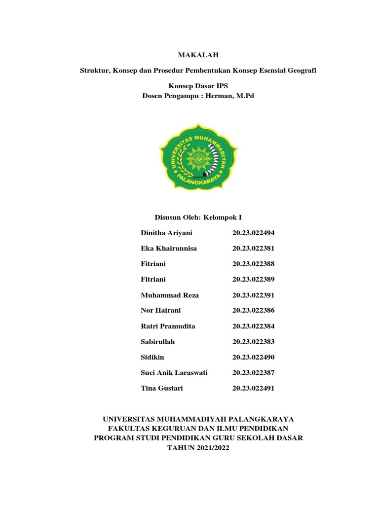 Makalah Konsep Dasar Ips Kelompok 1 | PDF