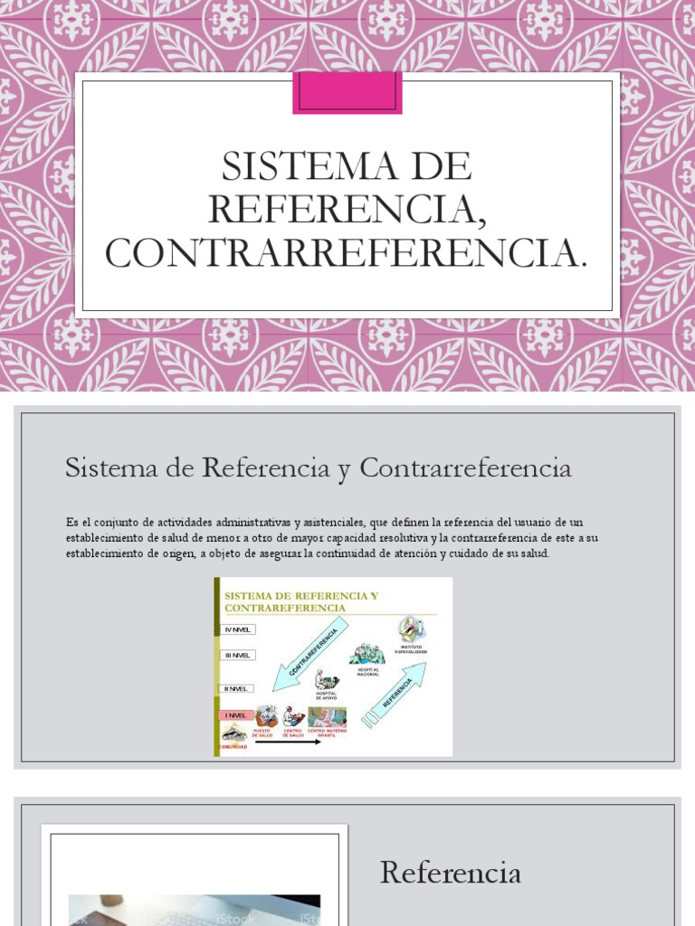Sistemas de Referencia y Contrareferencia | PDF | Cuidado de la salud | Trabajo Social