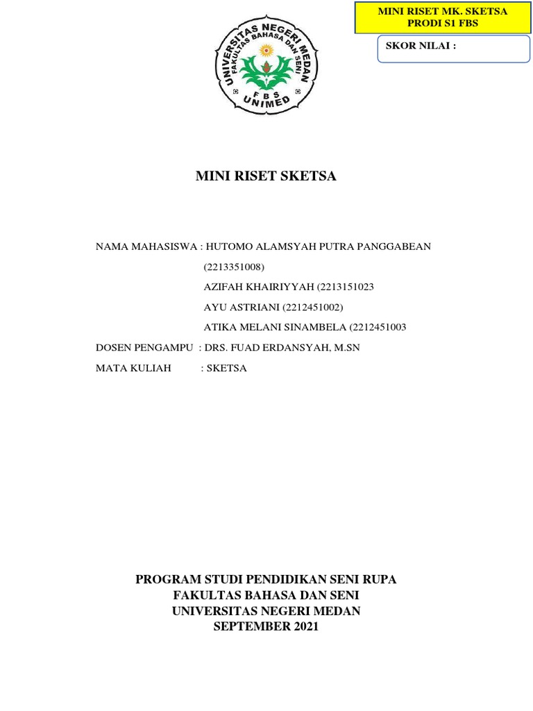 Mini Riset Sketsa - Kelompok 3 | PDF