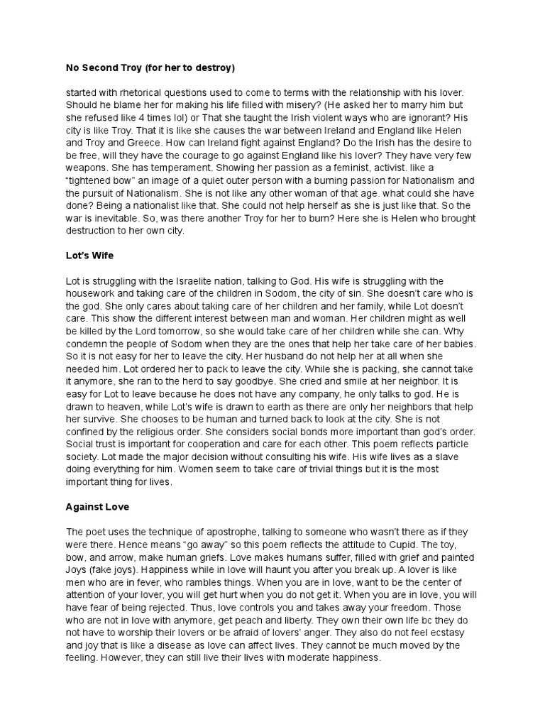 Analyzing Themes in Classic Poetry | PDF | Love | God