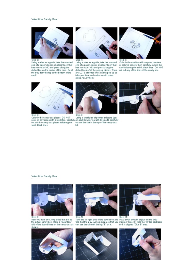 DIY Valentine Candy Box Tutorial | PDF | Conservation And Restoration ...
